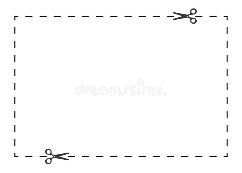 Cut out coupon shape stock vector. Illustration of handle - 115826710