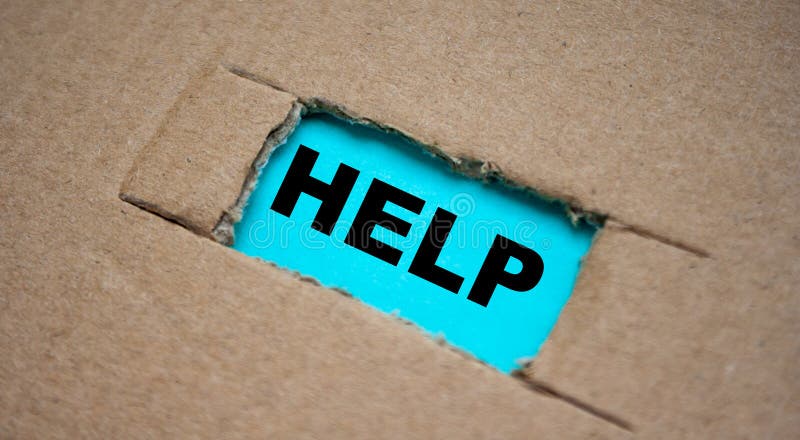 A Cut-out Hole in the Paper Cardboard, and Under it a Piece of Paper ...