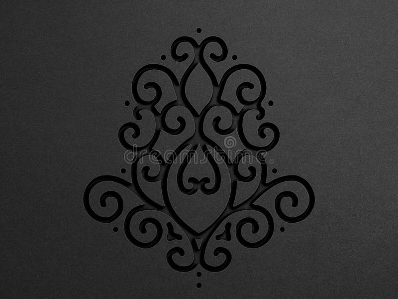 Cut Out Paper Effect. Graphical Abstract Illustration with Swirls Stock ...