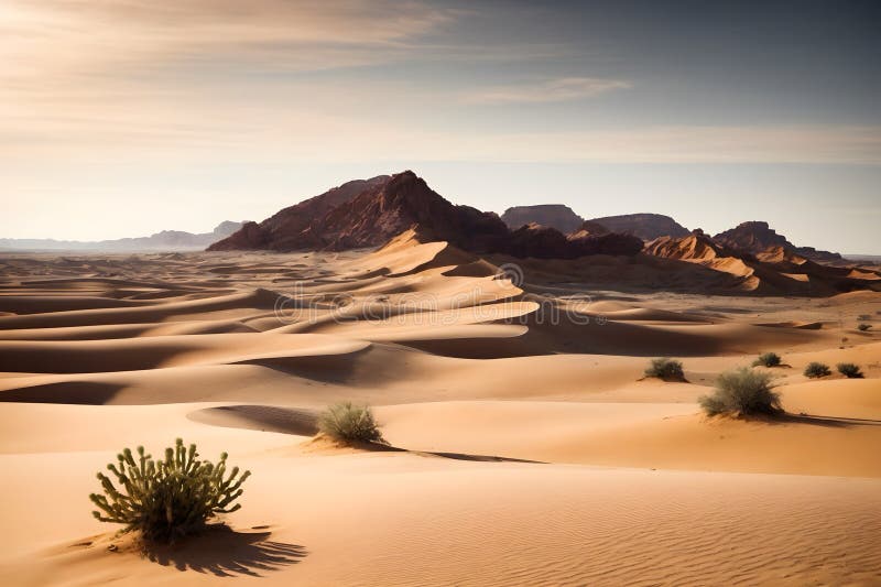 A Cut Out of Sand and Desert with a Bright Sunlight Stock Image - Image ...