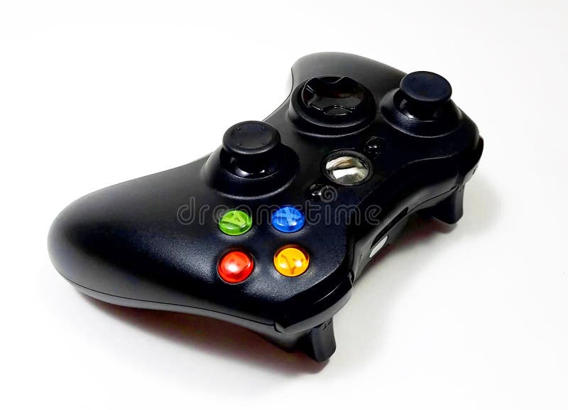 Object Shot of a Controller for a Video Game Box Isolated on a White ...
