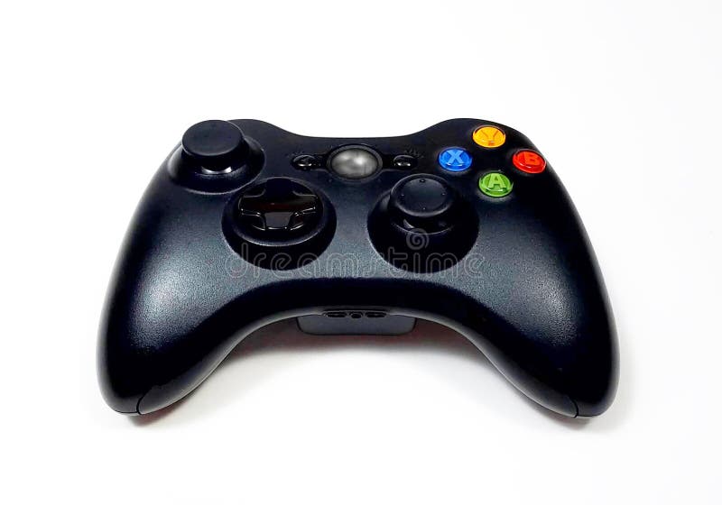 Object Shot of a Controller for a Video Game Box Isolated on a White ...