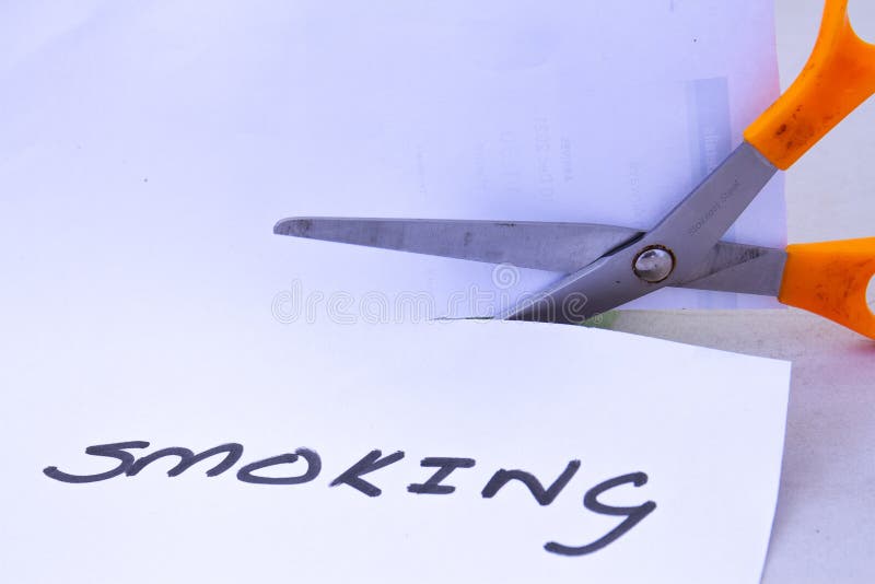 Cutting Out Smoking - Concept Stock Photo - Image of graphic, concept ...