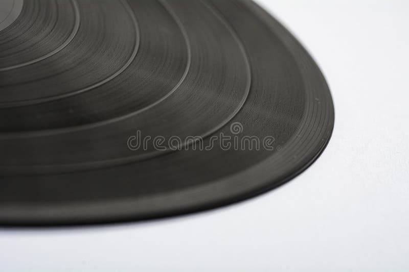 Cut Out of Vinyl Record Isolated on White Stock Image - Image of ...