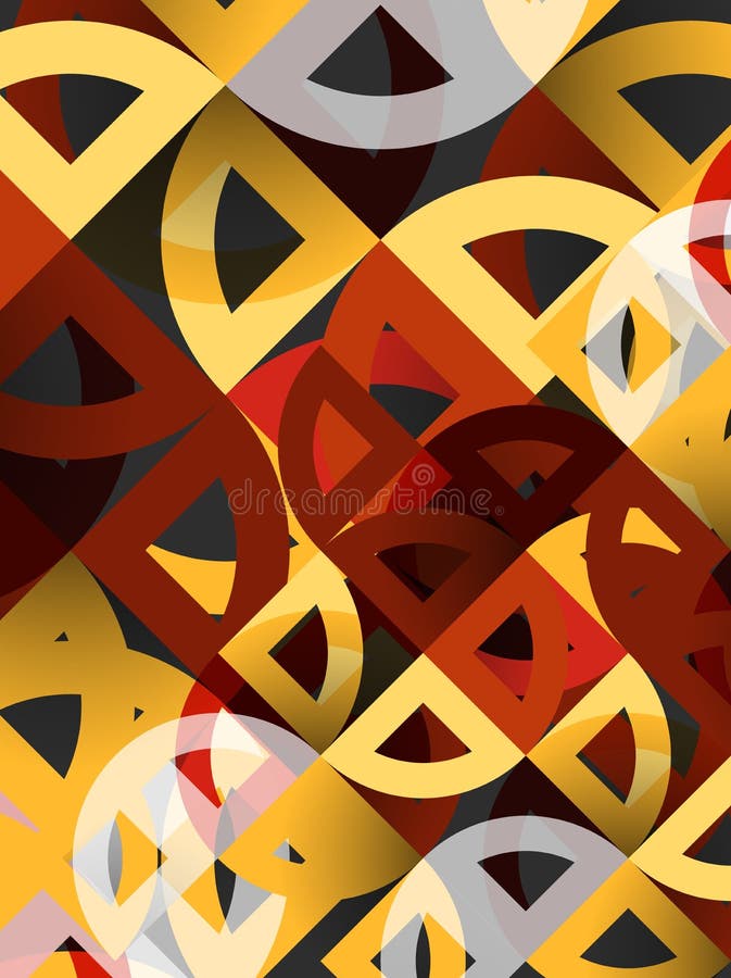 Cut Paper Circles, Mosaic Mix Geometric Pattern Design Stock Vector ...