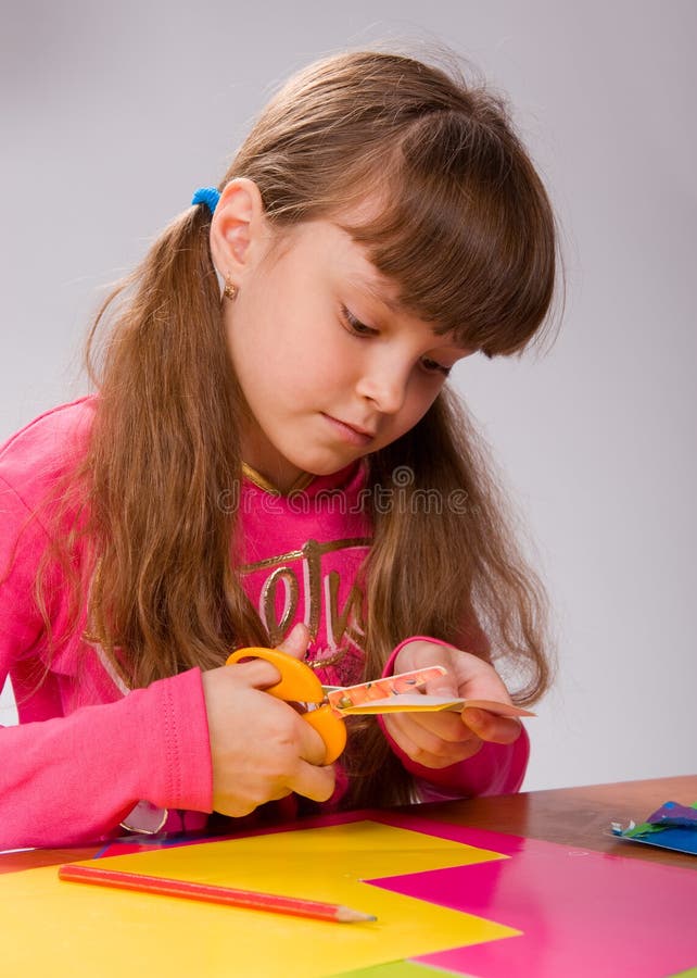 Cut paper figures stock photo. Image of color, holiday - 12457128