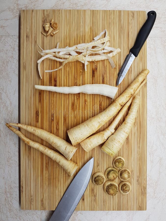 Parsley root stock image. Image of eating, board, harvested - 137492487