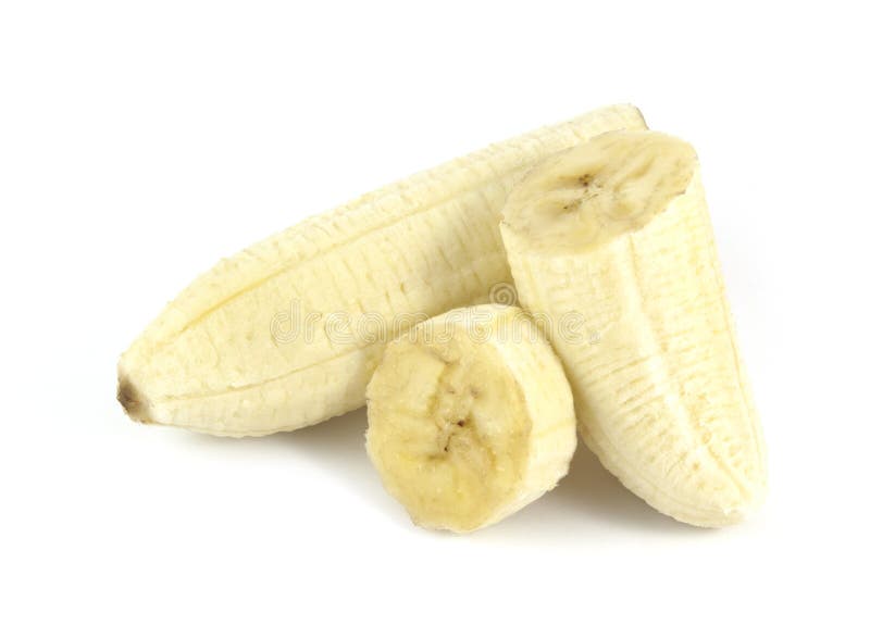 Cut and Peeled Banana Pieces Stock Image - Image of yellow, fruit: 57370393