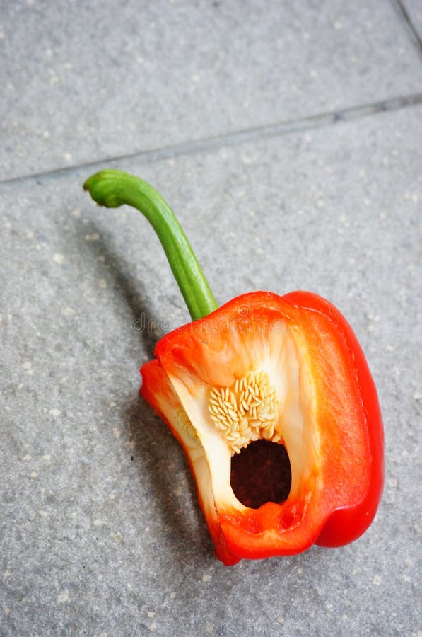 Cut pepper stock image. Image of vegetable, flower, peppers - 48717875