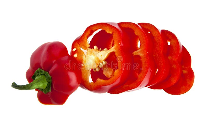 Cut pepper stock image. Image of culinary, health, ingredient - 47458343