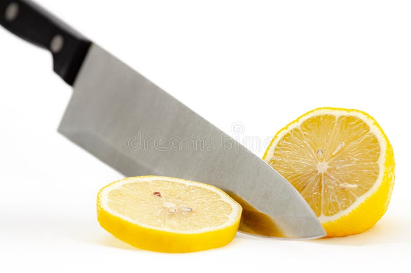 A cut piece of lemon stock photo. Image of chopped, portion - 315346650