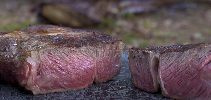 A Cut Piece of Meat with Blood Stock Image - Image of uncooked, meal ...