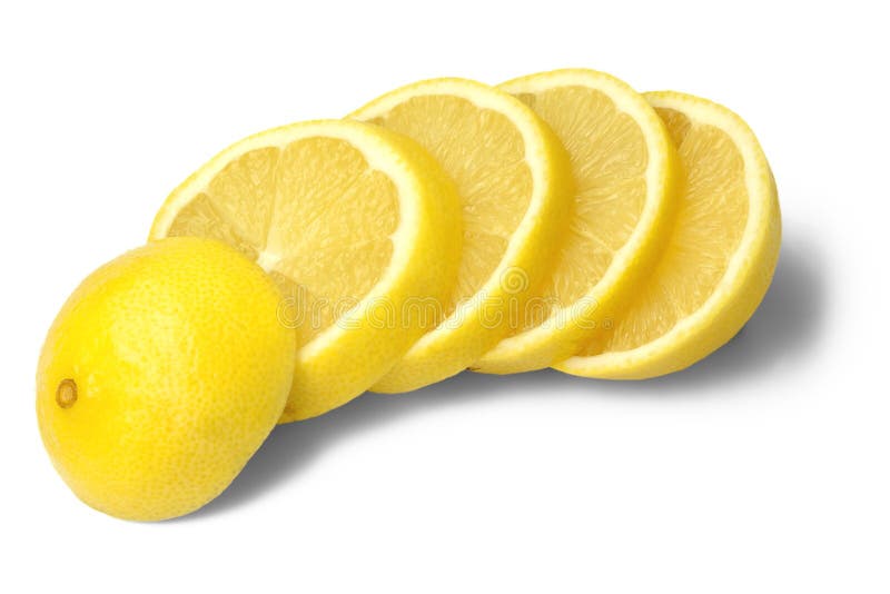 Cut on pieces yellow lemon stock image. Image of ripe - 23748041