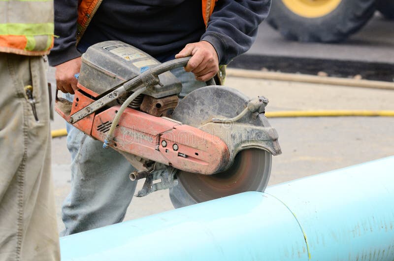 Pipe Cut stock image. Image of contractor, utilities - 32956163