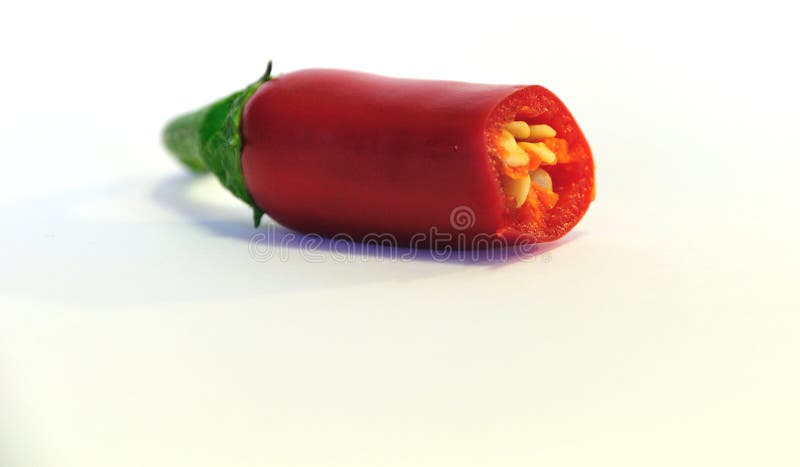 Cut red chili stock photo. Image of spice, chili, close - 6176778