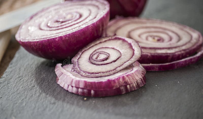 Cut red onion stock image. Image of healthy, cook, pepper - 75658957