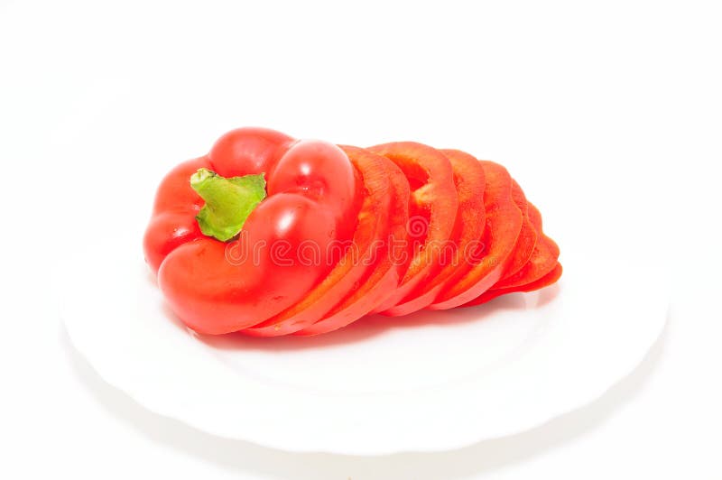 Cut red pepper stock photo. Image of pepper, vitamin - 16278772