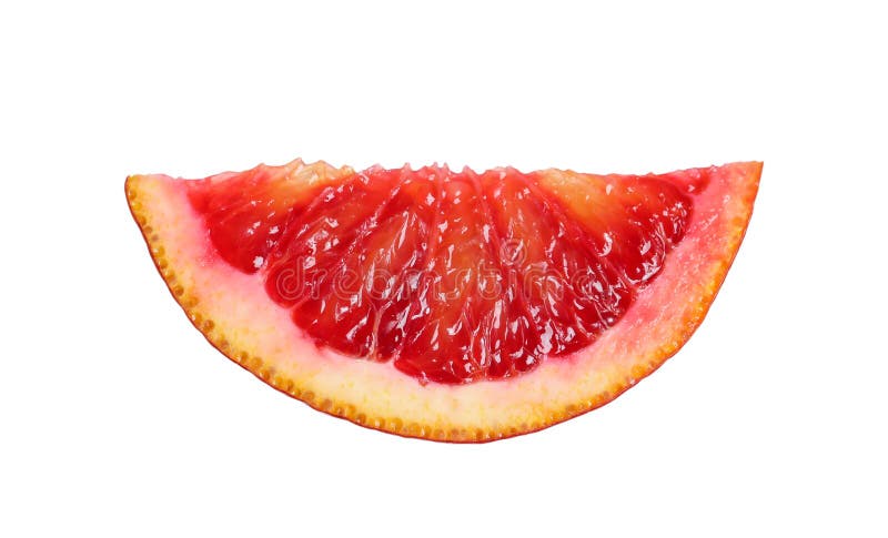 Cut Ripe Red Orange Isolated on White Stock Photo - Image of fresh ...