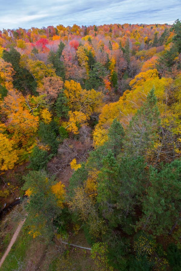 Cut River Valley, Upper Peninsula, Michigan in Autumn Stock Image ...