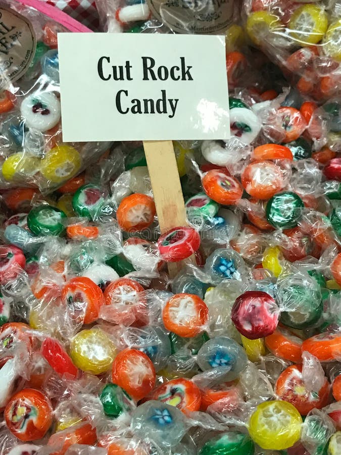 Cut Rock Candy for Sale at General Store Editorial Stock Photo - Image ...