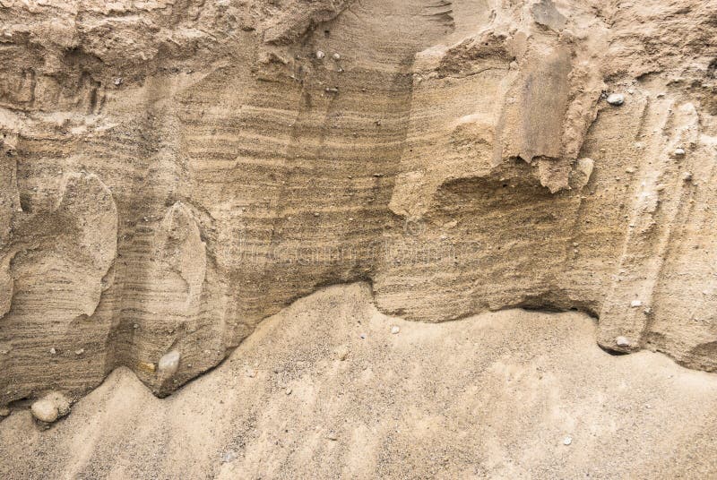 The Cut of a Sand Dump Quarry Sand Dunes Sand Stones Stock Photo ...