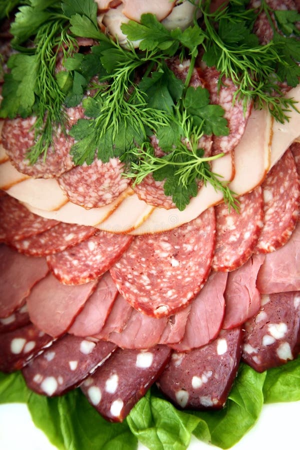 Cut sausage stock photo. Image of product, natural, fresh - 4569096