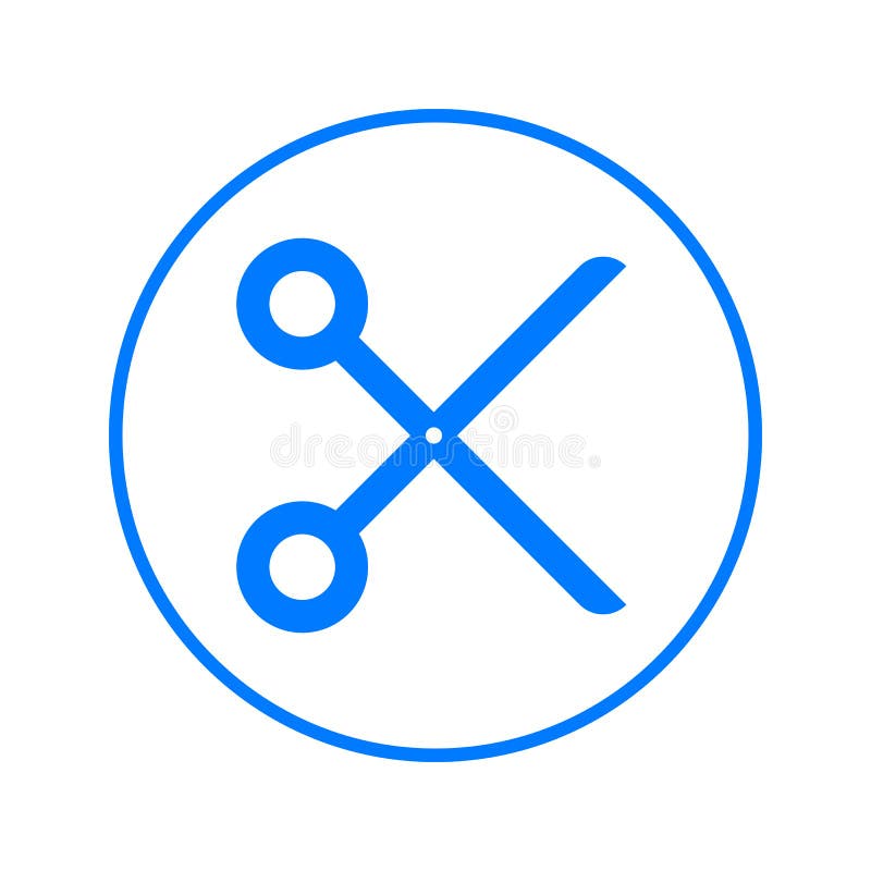 Cut, Scissors, Barbershop Circular Line Icon. Round Colorful Sign. Flat ... Cut, Scissors, Barbershop Circular Line Icon. Round Colorful Sign. Flat ...