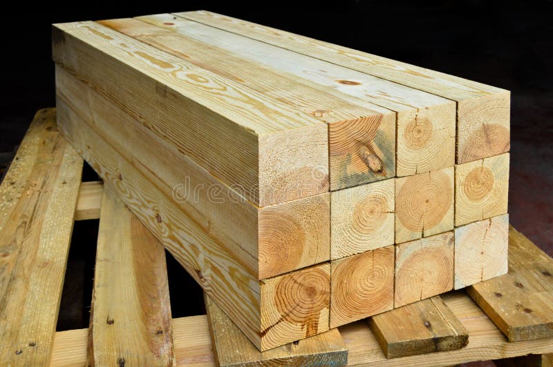 Stacked pine tree lumber stock image. Image of pallet - 101587193