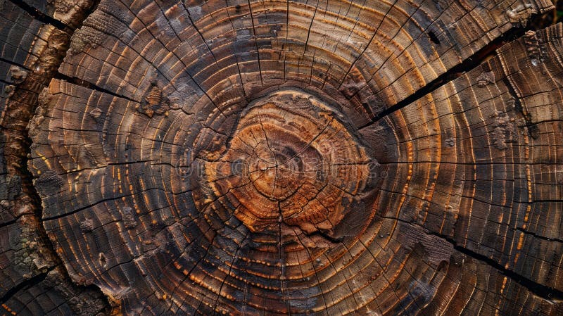 Cut Surface Texture of an African Tree Displaying Rich Patterns and ...