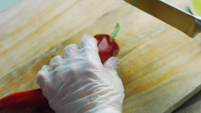 Cut a Sweet Red Kapia Peppers Stock Footage - Video of gourmet, plate ...