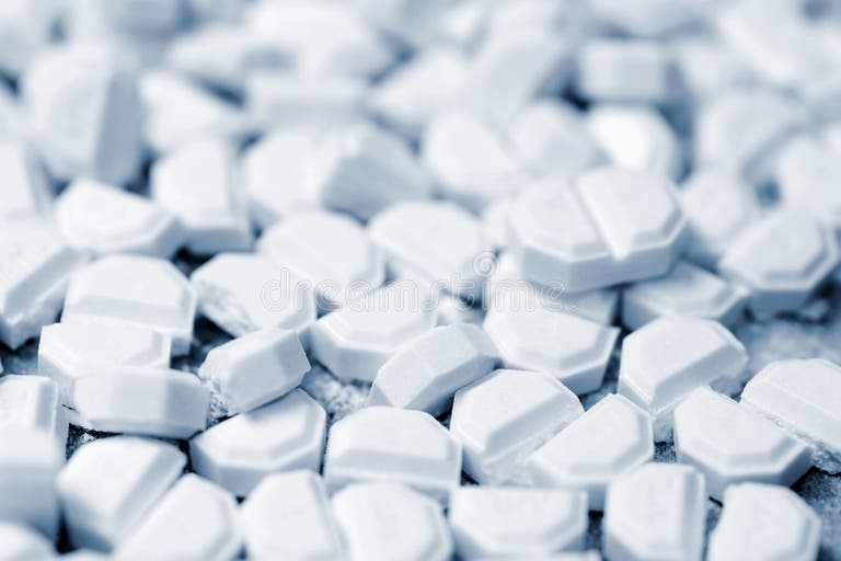 Cut tablets macro stock photo. Image of medicine, tablet - 88520802