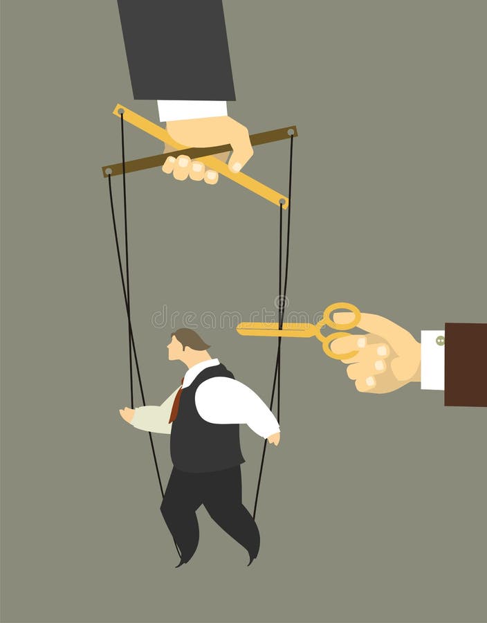 Cut the Threads on the Puppet Stock Vector - Illustration of cuts ...