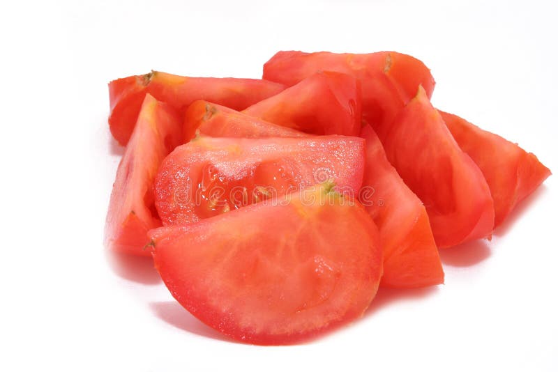 Cut tomatoes stock photo. Image of seasonal, kitchen - 10901592