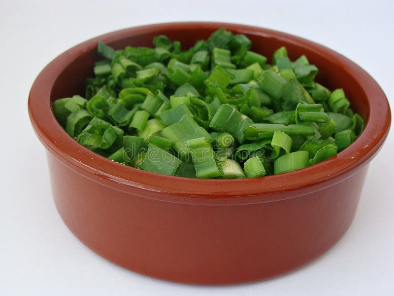 Cut up scallions stock image. Image of ingredient, vegetable - 40366021