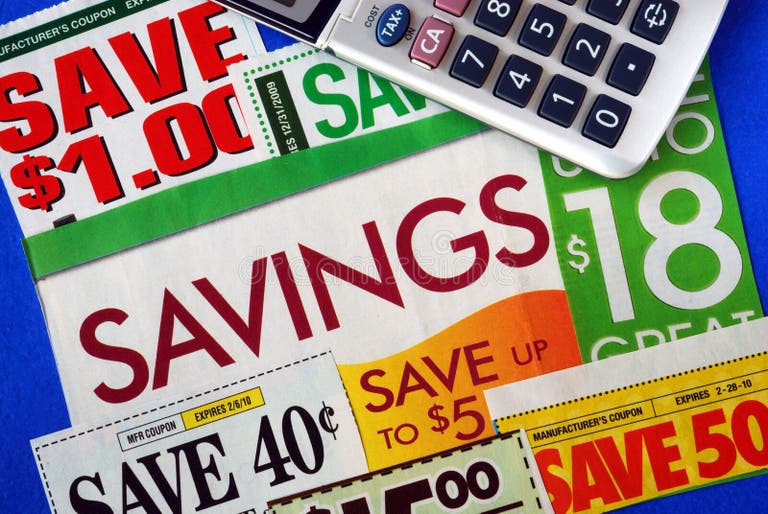 Cut up some coupons stock image. Image of savings, discounts - 15376437