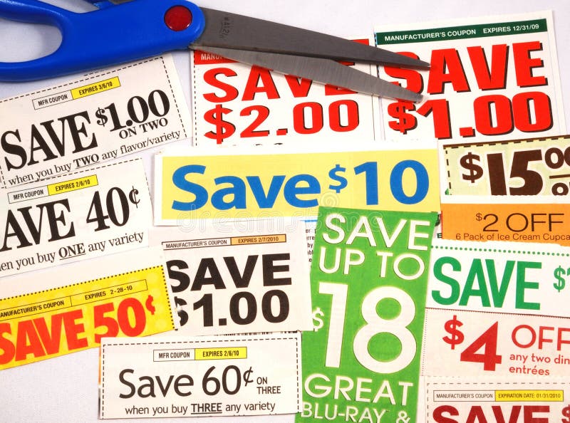 Clipping coupons stock photo. Image of supermarket, save - 6431222