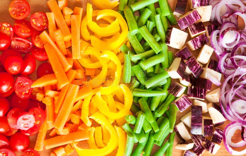 Cut vegetables stock photo. Image of green, nutrition - 77240936