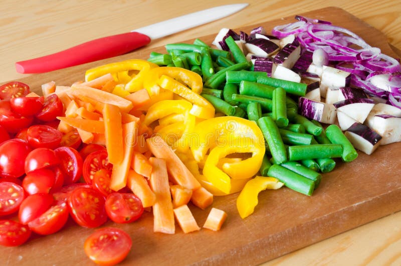 Cut vegetables stock photo. Image of green, nutrition - 77240936