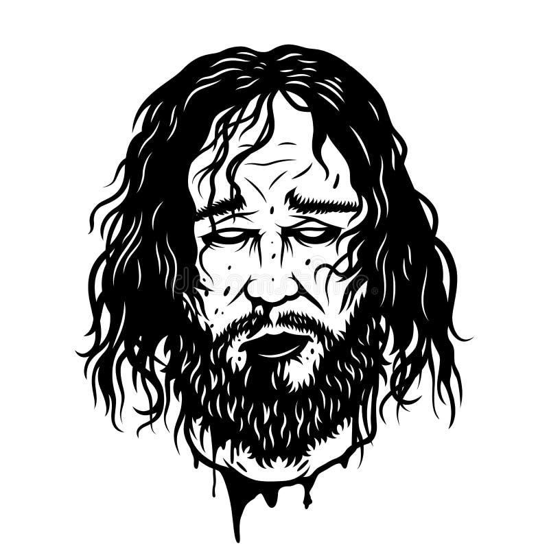 Cut warrior head stock vector. Illustration of game - 124655897