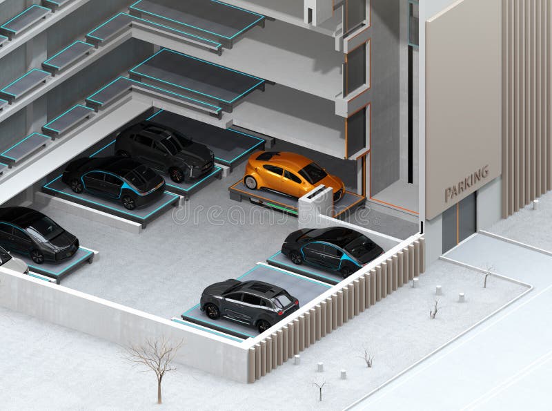 Automatic Car Parking System Agv Stock Illustrations – 10 Automatic Car ...