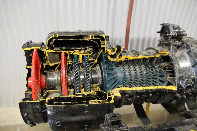 Aircraft Jet Engine. stock photo. Image of blades, transport - 207718394