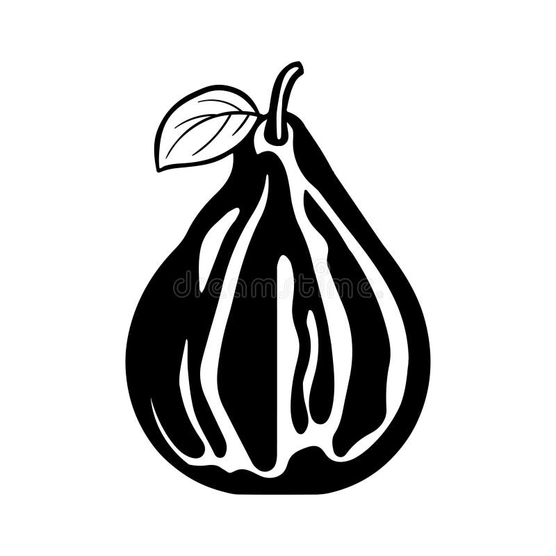 Cutaway Fig Icon. Fruit Gradient Icon, Sign, Bright Fig for Web or Logo ...