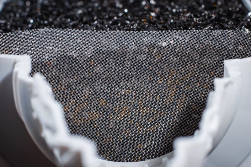 Cutaway of a Kitchen Filter Cartridge with Activated Carbon and Ion ...