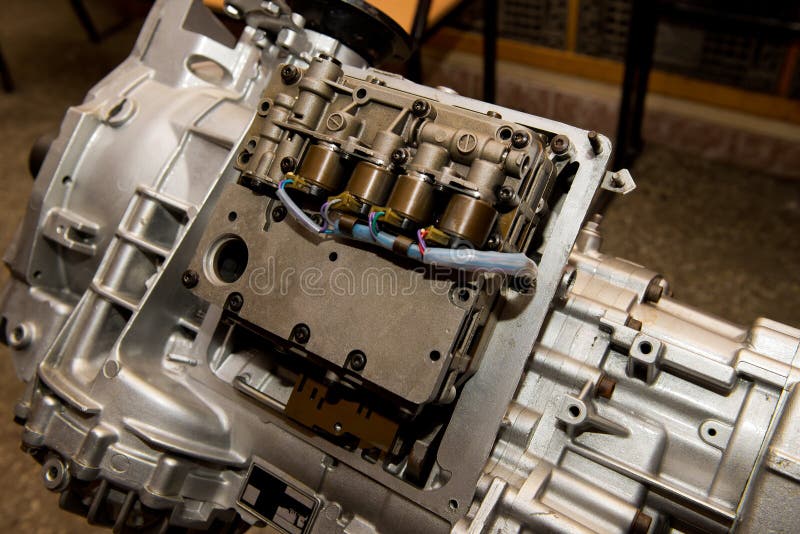 Cutaway Model of an Automatic Transmission. Stock Photo - Image of ...