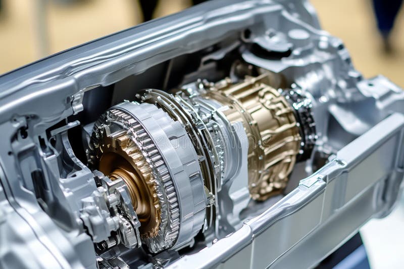 Cutaway View of an Automotive Gearbox, Revealing Intricate Internal ...