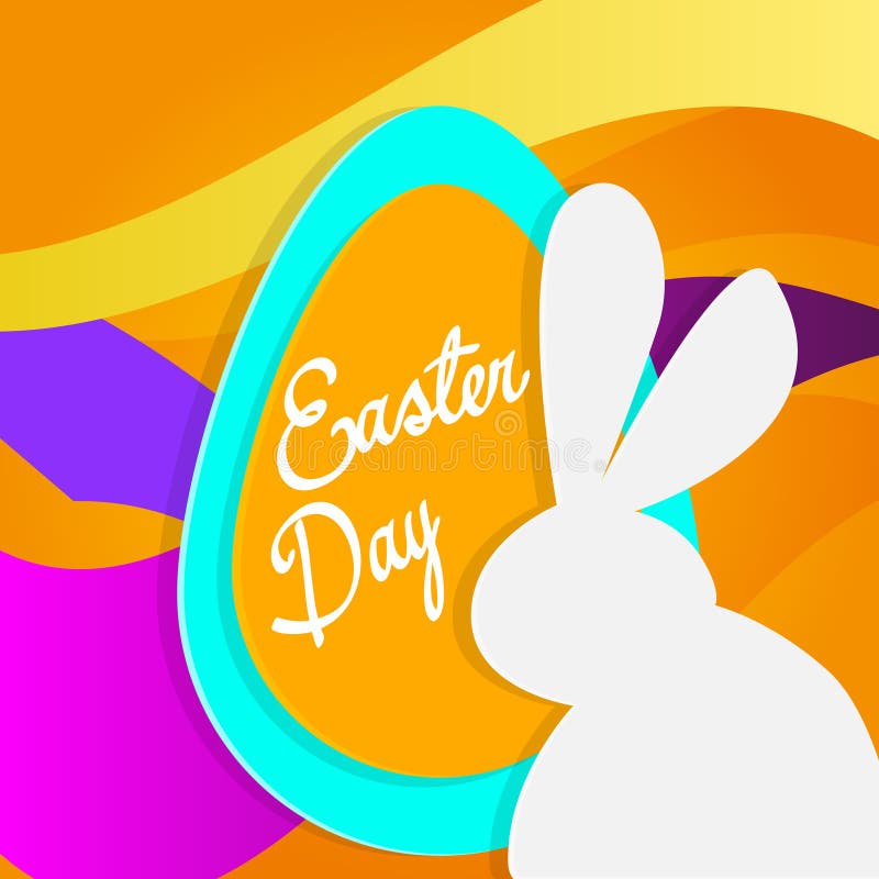 Cute Abstract Card for Easter Day Colorful Stock Vector - Illustration ...