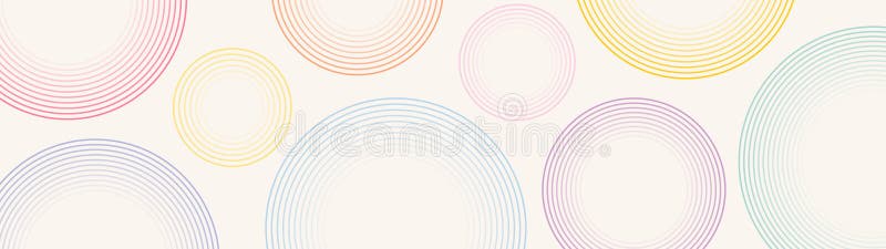 Cute Abstract Horizontal Panoramic Background with Pastel Colored ...