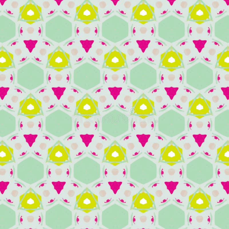 Cute Abstract Neon Feminine Pattern for Textiles Stock Illustration ...