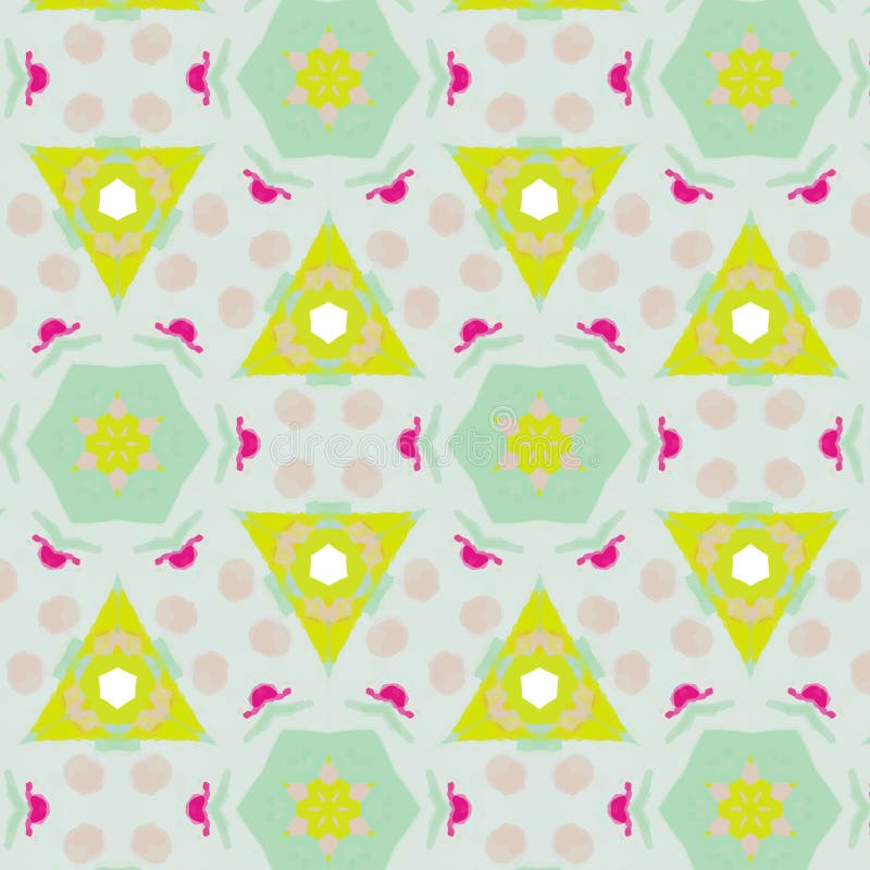 Cute Abstract Neon Feminine Pattern for Textiles Stock Illustration ...