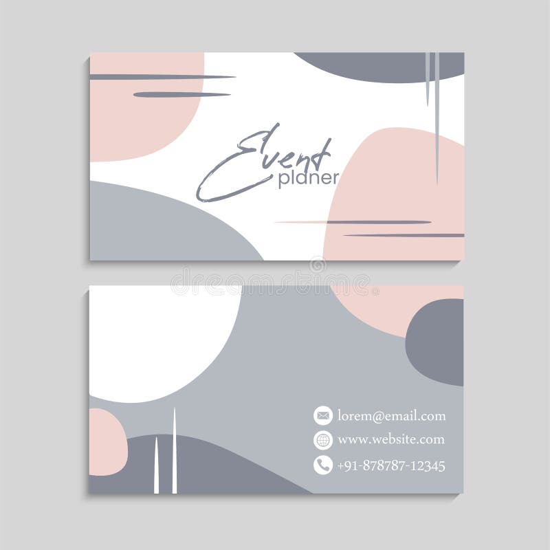 Cute Abstract Pattern Business Card Name Card Design Template Stock ...